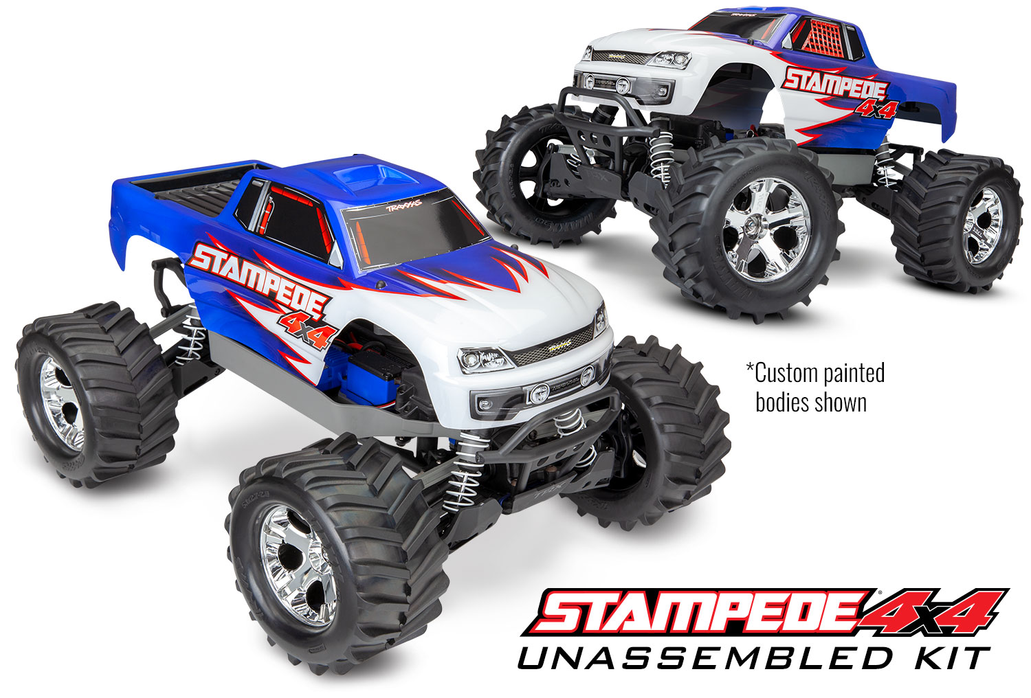 Traxxas Stampede 4X4 Kit met elektronica 1/10 4WD Monster Truck Kit ...