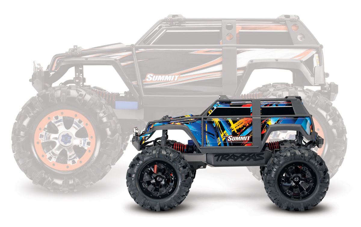 Traxxas Summit 1/16 4WD Monster truck, TRX72054-1 Model 2018 Rock en Roll